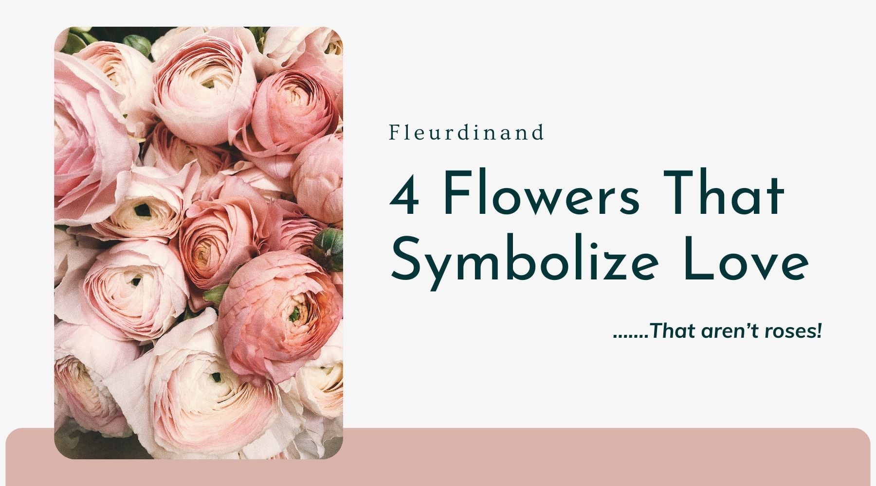 Four Love Flowers That Aren't Roses! – Fleurdinand